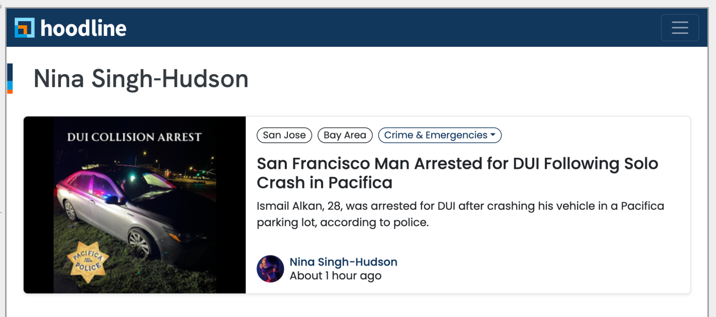 Hoodline using AI to generate news stories and journalist profiles